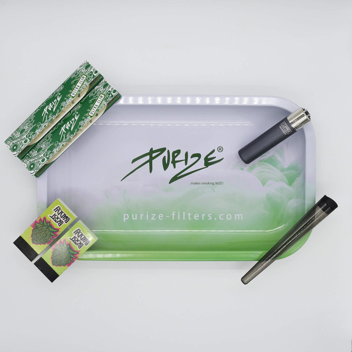 Purize "Smoke Design" Rolling Tray Stoner Set – Smokerhontas